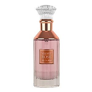 Lattafa Perfumes Velvet Rose for Unisex Eau de Parfum Spray, 3.4 Ounce