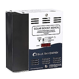 Blue Sky Energy Solar Boost SB3024DiL, MPPT Charge Controller 40A/30A with display, 12V/24V battery. Auxiliary Output for Dual Battery charge or 20A LVD Load Output