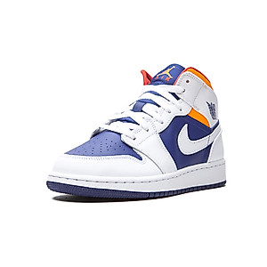 Nike Men's Shoes Sneaker, White Laser Orange Deep Royal Blue Track Red, 7.5 US