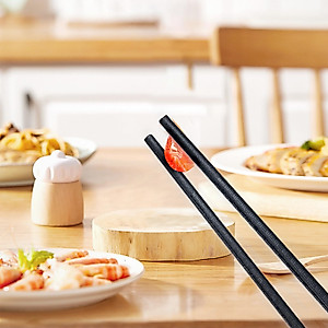 LNAUJS Fiberglass Chopsticks, 10 Pairs, Reusable and Non-Slip, Dishwasher Safe, Chinese Chopsticks for Restaurant Dining and Home Kitchen