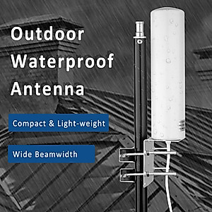 ZDTECH High Gain 10-12dBi External SMA Male/Dual SMA Male 3G 4G 5G LTE Omni Directional Outdoor Antenna for Mobile Cell Phone Cellular 4G/LTE/5G Router Modem Gateway(698-4000 MHz)