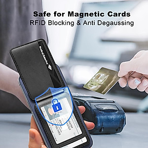 typecase Magnetic Wallet Compatible with Magsafe: Magnetic Phone Wallet & Card Holder for Apple iPhone 16 15 14 13 12 Pro Max - Adjustable Mag Safe Wallet Stand with 4 Card Slots - Black