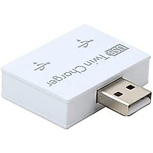 USB Hub Adapter, 2Port Hub Ultra Slim Portable USB Splitter for Surface Pro, Notebook PC, iMac Pro, MacBook Air, Mac Mini/Pro, Laptop, USB Flash Drives,Data and Charging (White)