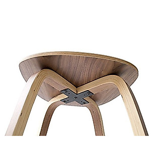 Nicer Furniture Cherner Counter Stool Walnut finish Dining Stool Wood Base