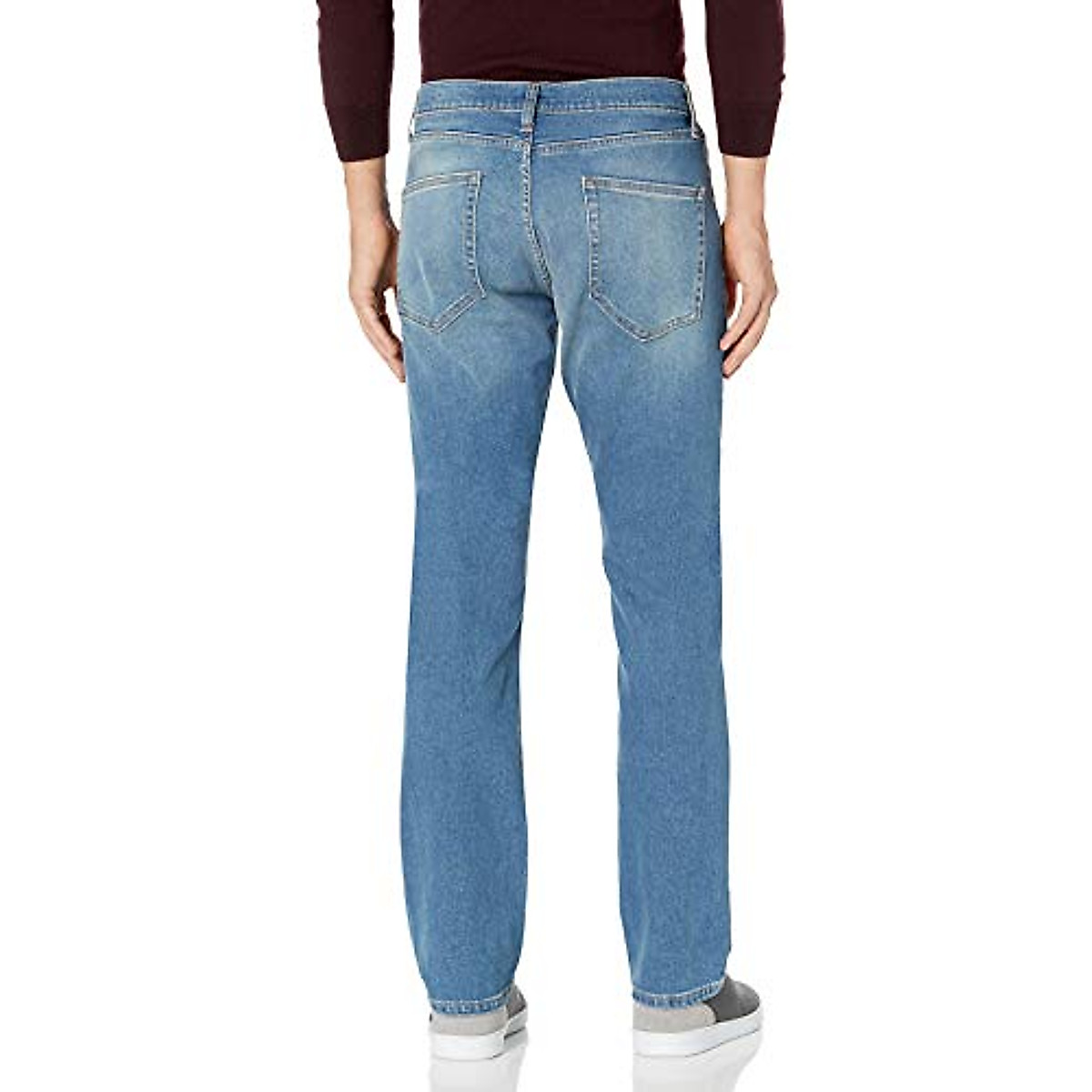 Amazon Essentials Men's Straight-Fit Jean (Previously Goodthreads), Light Blue Broken-in, 33W x 29L