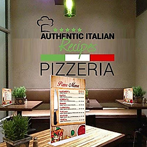 1InTheOffice Acrylic Vertical Stand-Up Sign Holder 8.5 x 11 "6 pack"