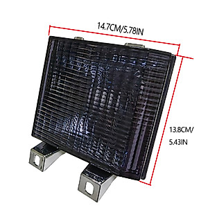 KYYET Pair Smoke Lens Park/Signal Lights Compatible with 1983-1988 Chevy Blazer GMC Pickup Truck Driver and Passenger Side w/quad headlamps replaces 918045 918046