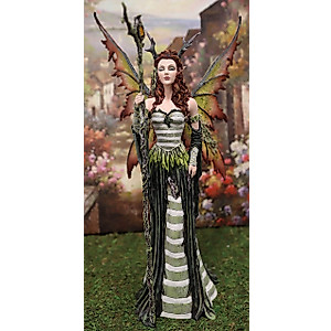 Ebros Whimsical Forest Tree Ent Greenwoman Dryad Fairy with Merlin's Staff and Crown of Branches Statue 19" Tall by Amy Brown Garden FAE Pixies Fairies Whimsical Fantasy Figurine Decor