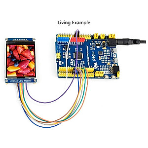 Bicool 2.4inch LCD Display Module 65K RGB Colors, ILI9341 2.4" TFT 240×320 Resolution, SPI Interface Compatible with Arduino/Raspberry Pi/STM32