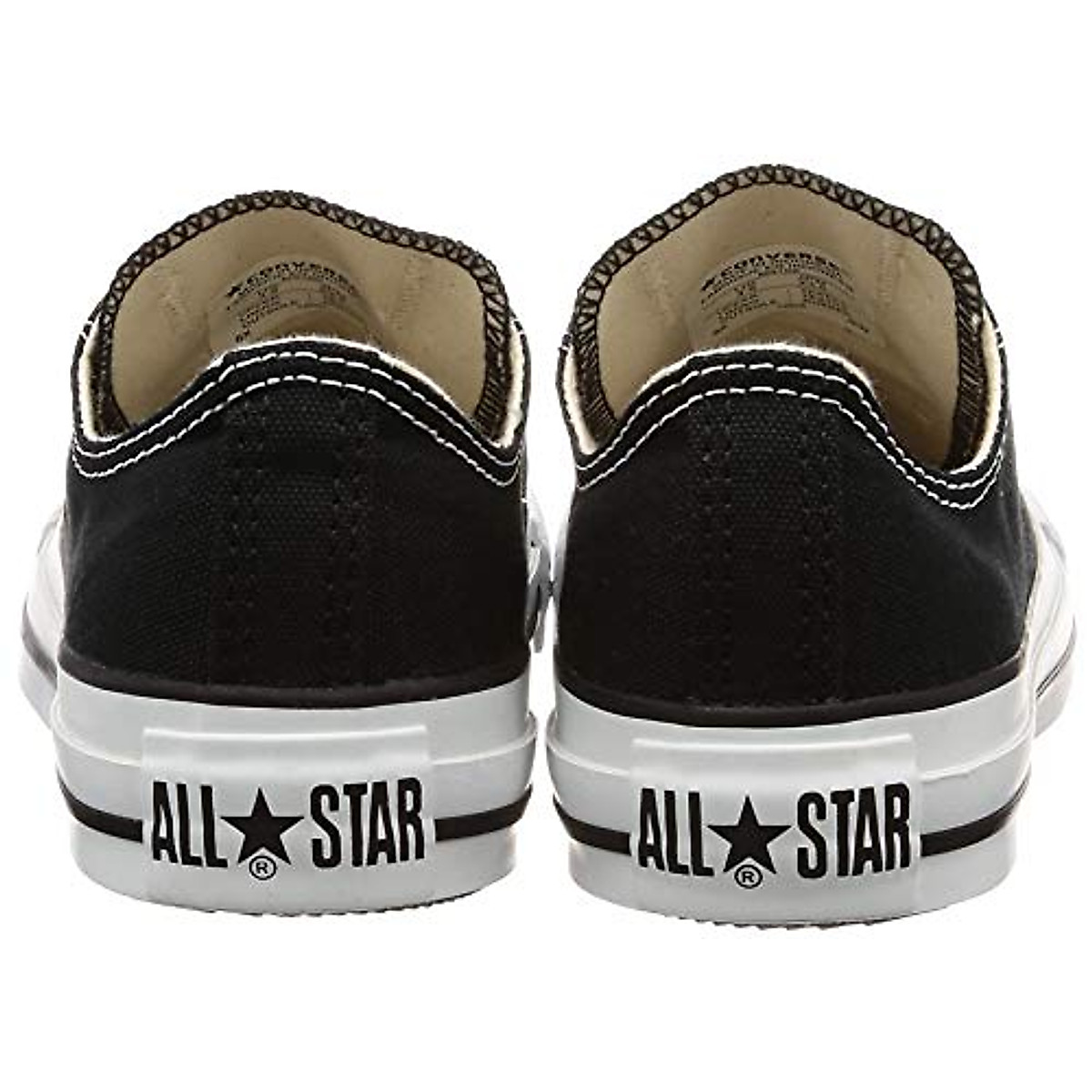 Converse Unisex Chuck Taylor All Star Low Top Black/White Sneakers - US Men 6 / US Women 8