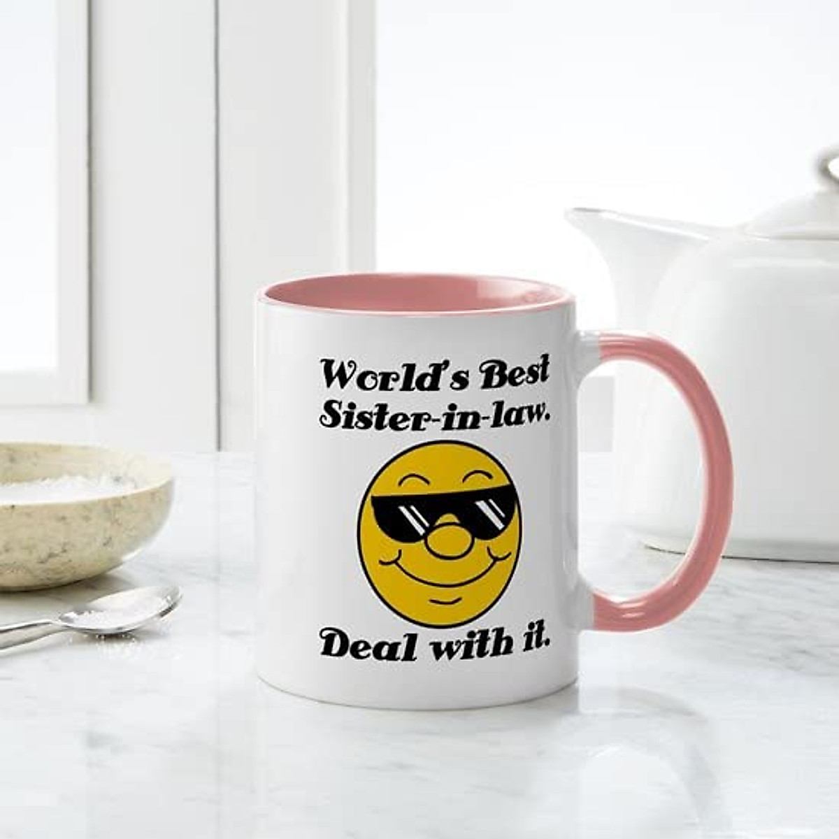 CafePress World's Best Sister In Law Humor Mug Ceramic Coffee Mug, Tea Cup 11 oz