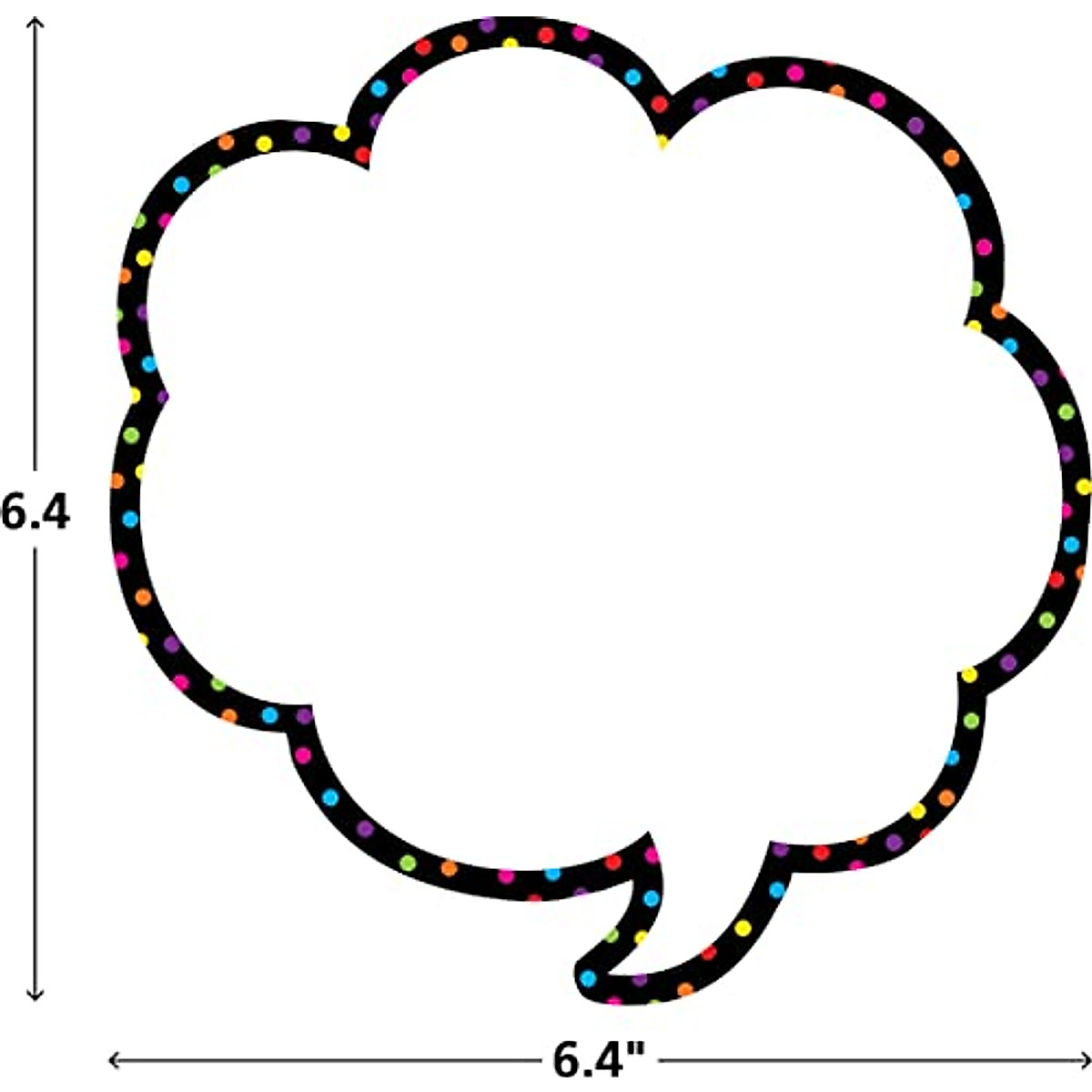 Teacher Created Resources Speech/Thought Bubbles Accents (5047),Multi Color