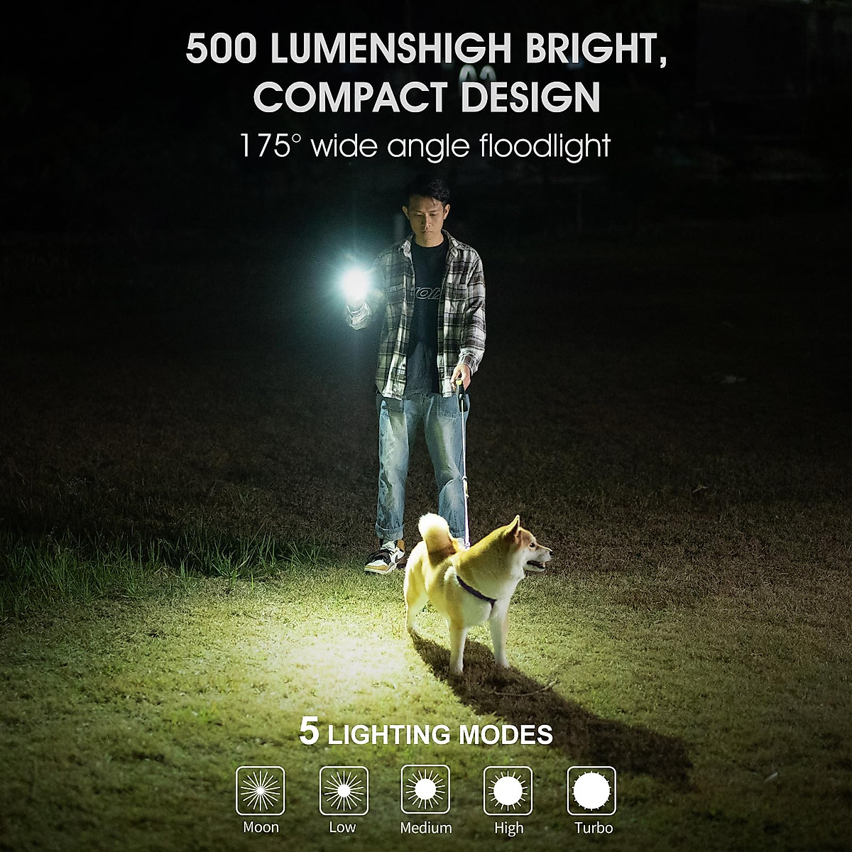 WUBEN G2 Keychain Flashlight, 500 Lumens Rechargeable Pocket Flashlight High Lumens, 5 Modes Small Led Compact Flashlight, Keychain EDC Mini Flash Lights Magnetic Hat Clip for Travel, Camping