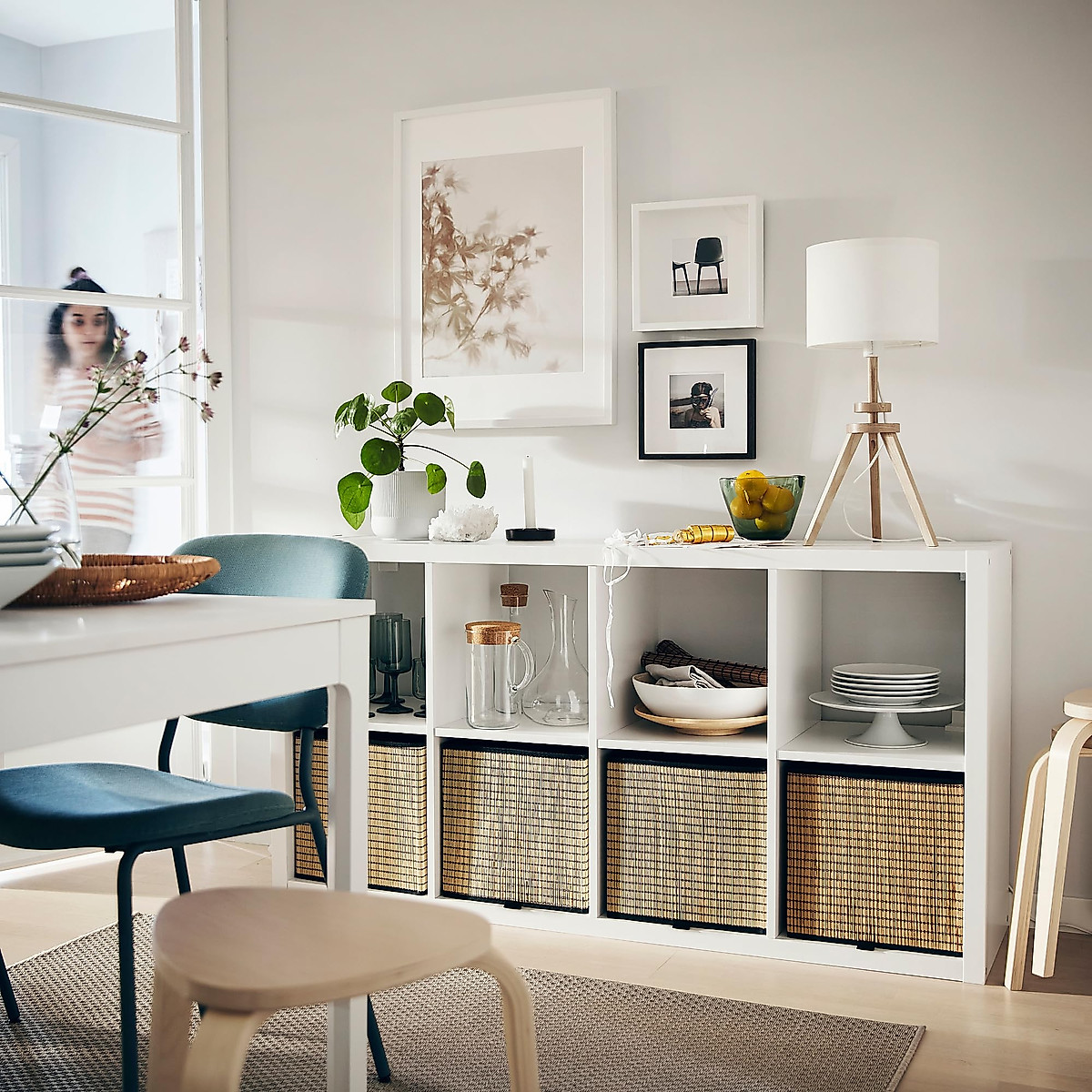 Ikea KALLAX shelving unit white (77x39x147 cm) 8 shelf