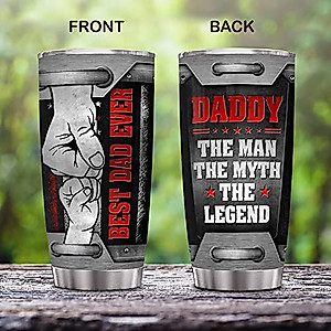 OLDCHI 20oz Tumbler Gifts for Dad, Unique Gifts for Men, Husband, Woman, Coffee Gifts for Dad, Gift From Kids Son Daughter Wife for Fathers Day, Birthday, Anniversary, Best Dad Ever