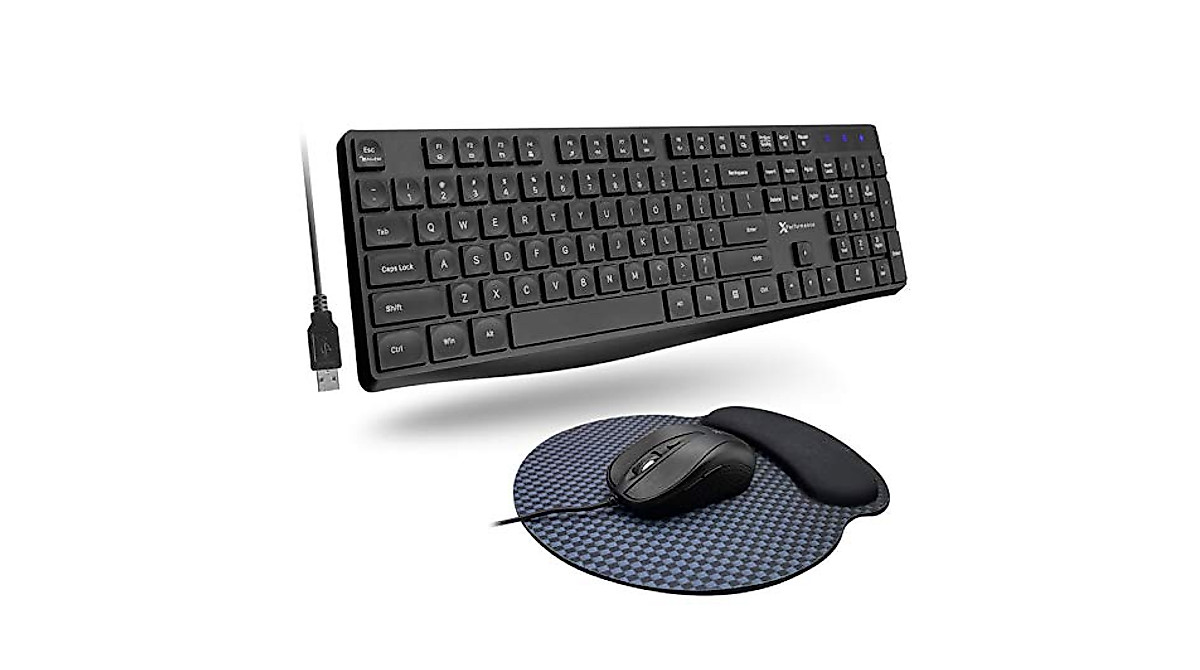 X9 USB Keyboard & Mouse Combo - Ergonomic for PC