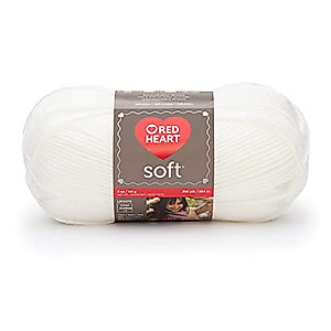 Bulk Buy: Red Heart Soft Yarn E728 (2-Pack) (White)