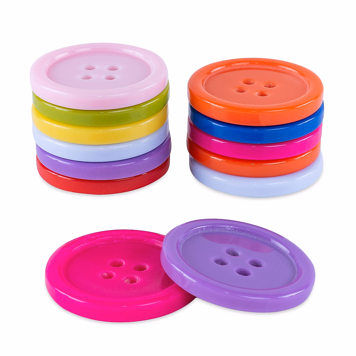 100 Assorted 1-Inch Buttons for Crafts & Fashion | Super Z Outlet
