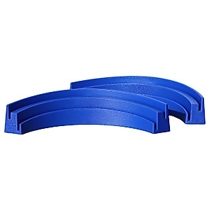 Twin Tier Premier Playing Card Holder (Set of 2) - Holds Up to 32 Playing Cards Easily - 12 1/2" x 4 1/2" x 2 1/4" - Stack for Storage - Made in The USA (Blue)