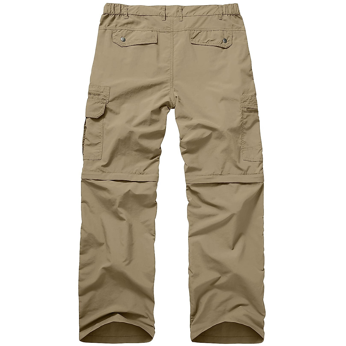Mens Hiking Pants Convertible Zip Off Lightweight Quick Dry Fishing Safari Camping Travel boy Scout Pants,6101,Khaki,42