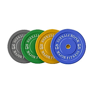 MAJOR LUTIE Olympic Weight Plates for Weight Lifting and Strength Training, 230LB Adjustable Dumbbell, Standard Barbell (4 Pairs)