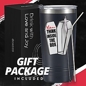 Onebttl Mortician Gifts, Funny Embalming Mortician Coff Mug, Thank You Birthday Gifts for Embalmer, Funeral Director, Stainless Steel Tumbler 20OZ - Think Inside The Box