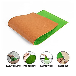 REPTI ZOO Reversible Reptile Carpet Pack of 2PCS, Terrarium Substrate Bedding Liner (17 in X 35 in) for 10/20/30/40 Gallon Tanks, Both Sides Usable Reptile Floor Mat