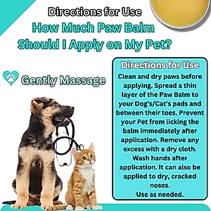 ZepetZ Paw & Nose Balm for Dogs and Cats - Lick-Safe, 100% Organic & Natural. Heals, Repairs, and Restores Dry, Cracked, and Damaged Paws & Noses. Moisturizes, Protects, Soothes & Revitalizes 1.75 oz.