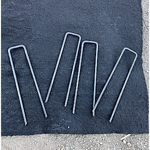 Sandbaggy 6 inch Landscape Sod Staples (8 Gauge Steel) | Great for Hard & Rocky Soil | 40% Thicker Than Standard 11 Gauge Staples | Trusted by Farmers & Contractors Across USA (100 Staples)