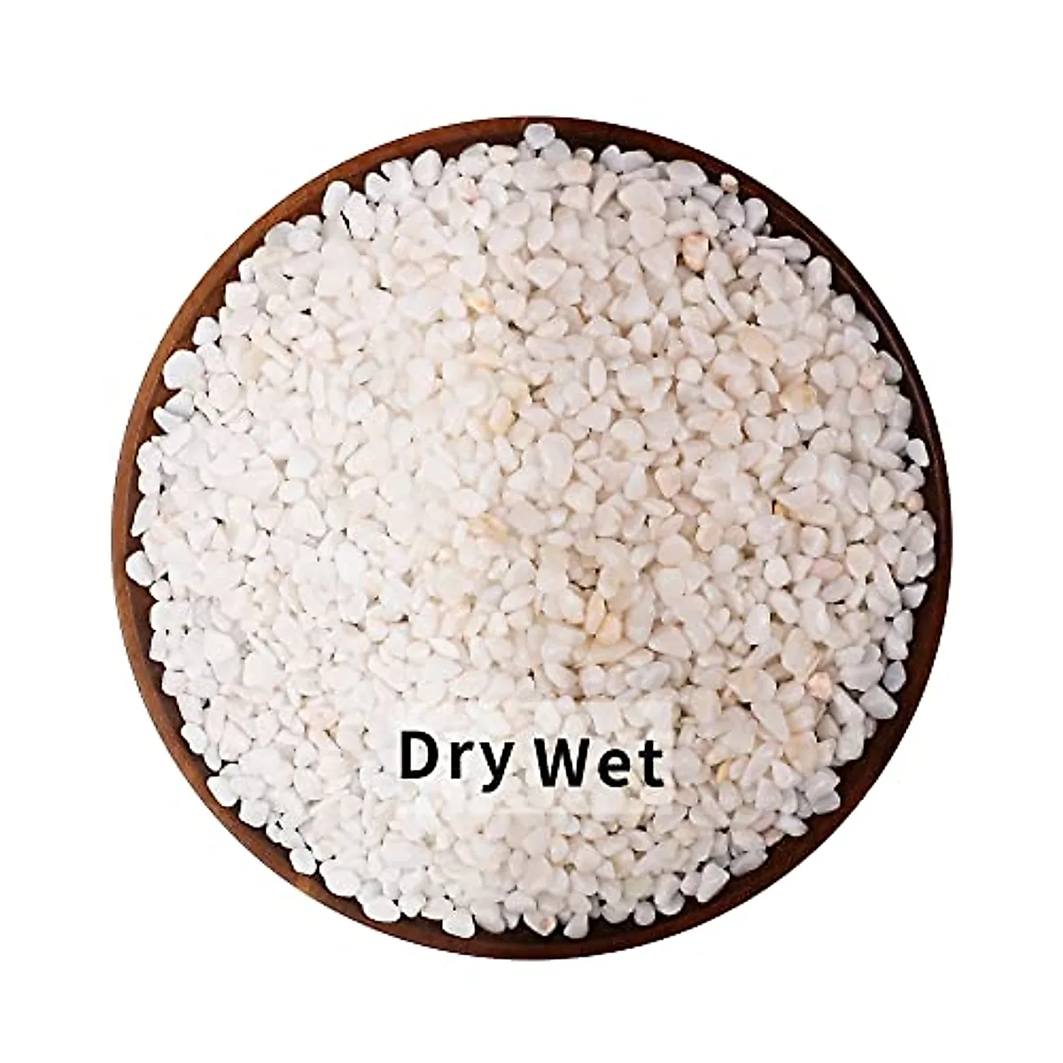 Mini White Rocks Stone Decorative Pebbles Vase Fillers Succulents Cactus Bonsai DIY Plant Rock Garden Outdoor Indoor Gravel for Aquarium, Fish Tank, Terrarium, Fairy Gardening, Top Dressing 5-lbs