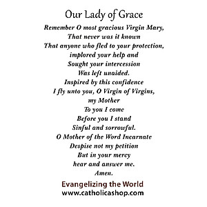 Catholica Shop Our Lady of Grace Mini Miraculous Medal Pendant - Silver Tone with Blue Enamel - Made in Italy. Pack of 12 Units.