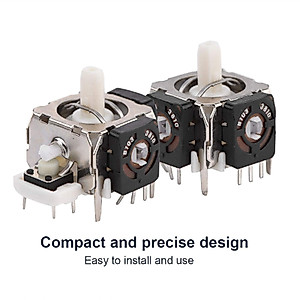 125 5-Pack Joystick Replacement, 3D Analog Joysticks, Thumbstick Sensor Rocker Axis Module Replacement Part for 360 Controller, Plug and Play