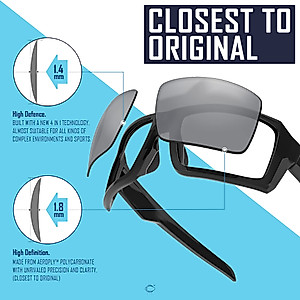 SAUCER Premium Replacement Lenses for Oakley Scalpel OO9095 | Scalpel Low Bridge Fit OO9134 Sunglasses High Definition - 24K Gold Polarized