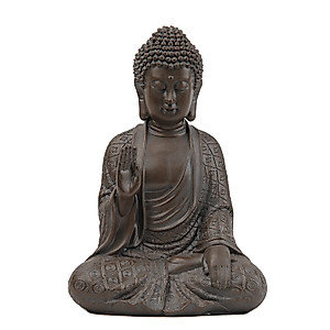 Leekung Buddha Statue Buddah Statute Buda – Buddha Statues for Home Decor,Buddah Statute Zen Decoration,Meditation Buddha Decor Antique Green