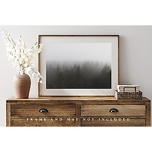 Forest Photography Print (Not Framed) Picture of Treetops Shrouded in Fog on Foggy Day at Clingmans Dome North Carolina Tennessee Ethereal Wall Art Great Smoky Mountains Decor (4" x 6")