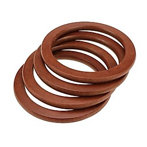 Geesatis 4 Pcs Wooden Purse Handle Round Shaped Handbag Handles Replacement for Handmade Purse Bag Making, Dark Brown