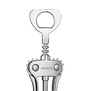 Wine Opener, Zinc Alloy Premium Wing Corkscrew Wine Bottle Opener with Multifunctional Bottles Opener, Upgrade