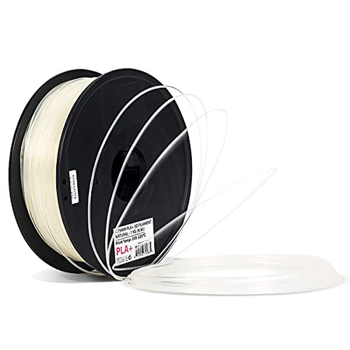 Inland PLA Plus (PLA+) 3D Printer Filament 1.75mm - PLA Pro Dimensional Accuracy +/- 0.03 mm - 1 kg Spool (2.2 lbs) – Fits Most FDM/FFF Printers – Odor Free, Clog Free 3D Printing Filaments - Natural