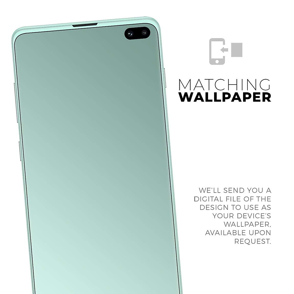 DesignSkinz Subtle Solid Green Protective Vinyl Decal Wrap Skin Cover Compatible with The Samsung Galaxy S20 (Screen Trim & Back Glass Skin)