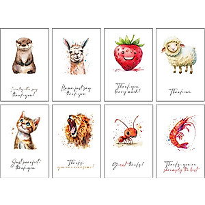 the lazy panda card company All my Puns are Intended - 30 Too Punny Thank You Cards with Envelopes (Too Punny Thank You Cards)