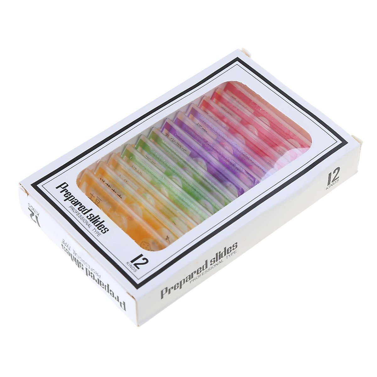 MEELYHOME 12 Kinds Prepared Microscope Slides Of Animals Flowers Insects Sample Specimens Biological Microscope Please Allow 1-3mm Error Due To Manual Measurement. Pls Make Sure You Do Not Mind