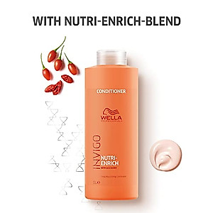 Wella Professionals Invigo Nutri-Enrich Conditioner, Deep Nourishing & Moisturizing Conditioner, For Dry & Damaged, 33.8 Fl oz