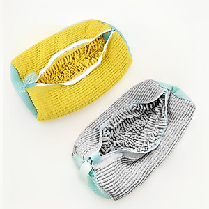 Shoes washing bags, houhil,reused and durable zipper plug shoes washing bags, sneakers, sneakers, sneakers, tennis shoes, slippers (grizzly)