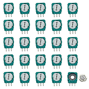 Onyehn Trimmer Potentiometer Sensor,Thumb Stick Analog Joystick Gasket Repair Parts for Xbox One,PS3,PS4 Switch Pro Controllers(25 Pack)