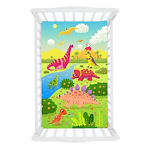 AITAZZ Fitted Crib Sheets Baby Toddler Mattress Sheets for Boys and Girls Unisex 4 Pack Set (Color : Colorful)