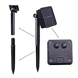 Solar String Lights, 22.9ft 50 Advanced Waterproof Water Drop Mode LED Solar Fairy Lights, Outdoor Saint Valentine's Day Lights for Patio, Lawn, Home, Garden, Wedding, Party Decorations