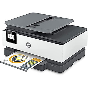 Bools H-P OfficeJet 8015eSeries Wireless Color All-in-One Printer, Copy, Scan and Fax, Mobile and Wireless Printing, Plus USB Printing Cable