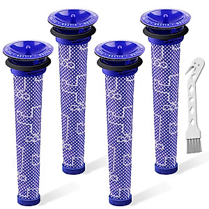 Colorfullife 3 + 1 Pack Pre Filters for Dyson DC58, DC59, V6, V7, V8 Vacuum. Replacements Part # 965661-01. 3 Filters Kit for Dyson Filter Replacements