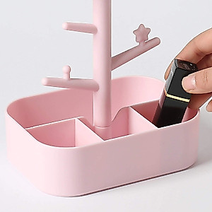 FQYYDD Illuminated Makeup Mirror Make-Up Mirror Led With Rotating Light And Storage Box