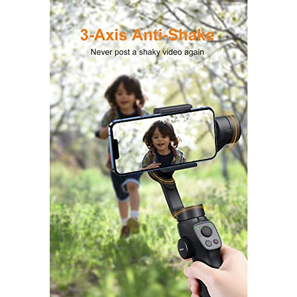 3-Axis Gimbal Stabilizer for iPhone 14 13 12 Pro Max XS X XR Samsung s21 s20 Android Smartphone, Handheld Gimble with Focus Wheel, Phone Stabilizer for Video Recording Vlog - FUNSNAP Capture 2s Combo